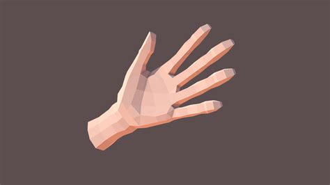 Hand Lowpoly Download Free 3d Model By Alan Stivet Dart