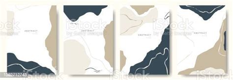 추상 배경 다양한 모양이 설정됩니다 표지 포스터 명함 전단지 브로셔 잡지 첫 페이지 소셜 미디어 및 기타벡터 일러스트레이션에