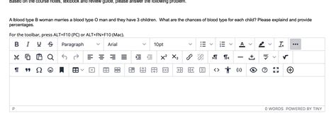 Solved A Lblood Type B Woman Marries A Blood Type O Man And Chegg Com