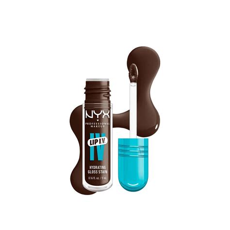 Nyx Pro Makeup Lip I V Hydrating Gloss Serum 06 Espresso Soak 5ml Israel