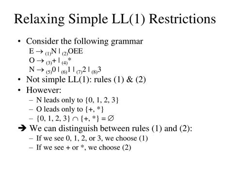ppt ambiguity ll1 grammars and table driven parsing powerpoint