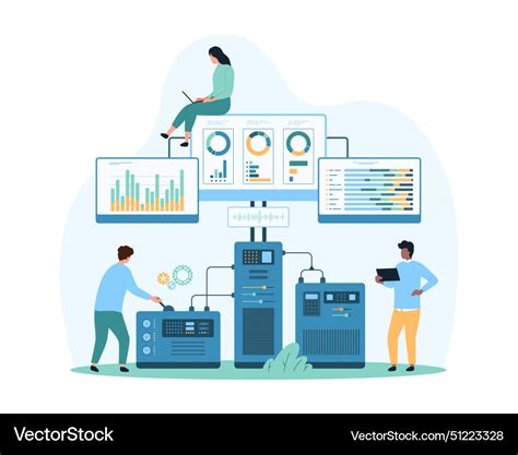 Cloud Data Storage Hosting Processing Royalty Free Vector
