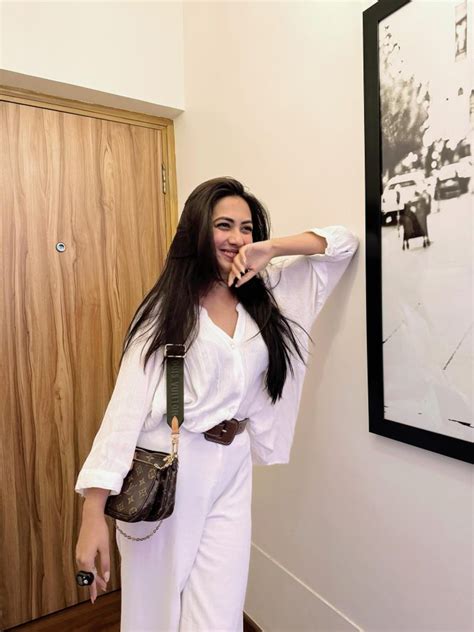 Reem Sameer Shaikh Keeps It Cool In All White With Luxe Brown Accents