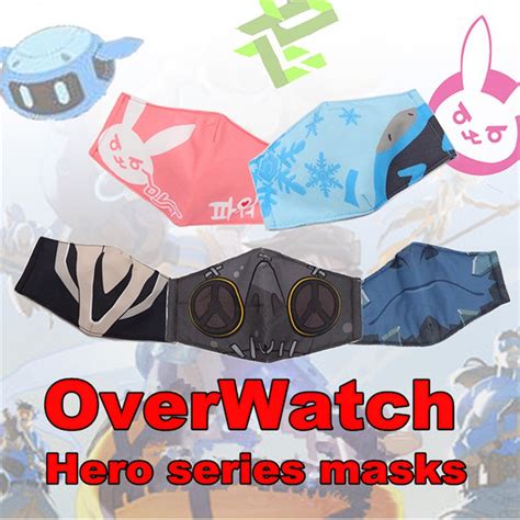 Overwatch Game Around Roadhog Reaper Dva Mei Animation Mask Anti