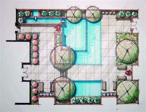 Rectilinear Design Architecture Design Sketch Landscape Drawings