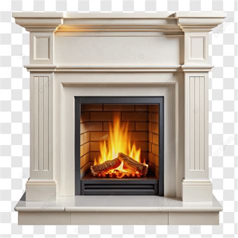Decorative Fireplace With Intricate Molding And Inviting Fire Offering