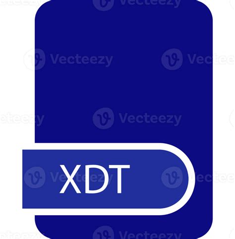 Xdt File Format Icon With Contour Illustration 57326648 Png