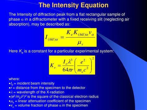 Ppt Diffraction Basics Ii Intensities Powerpoint Presentation Free Download Id 1274323