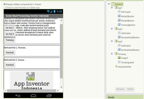 Membuat Virtual Screen Pada App Inventor Tutorial App Inventor
