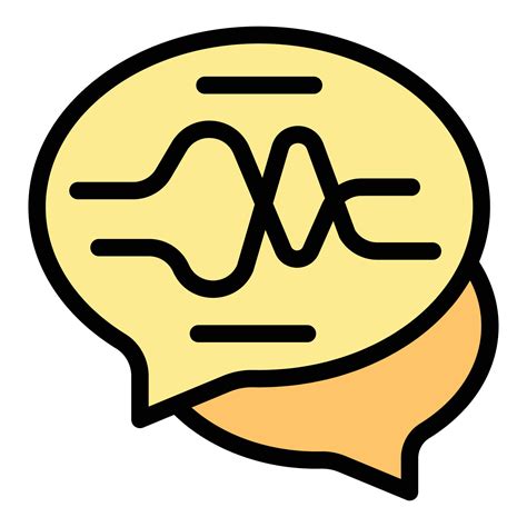 Voice Recognition Icon Color Outline Vector 19190934 Vector Art At Vecteezy