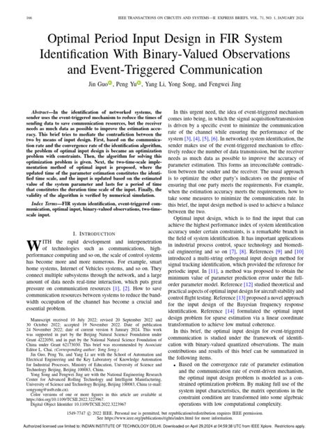 optimal period input design in fir system identification with binary