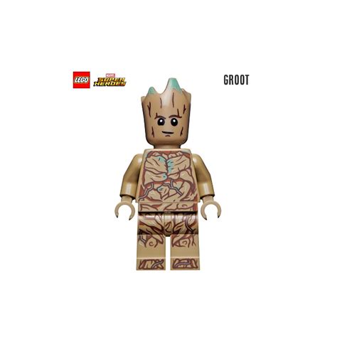 Minifigure Lego® Marvel Groot Guardians Of The Galaxy Super Briques