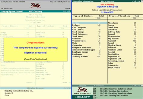 Migrating Data Fromtally 72 To Tallyerp 9