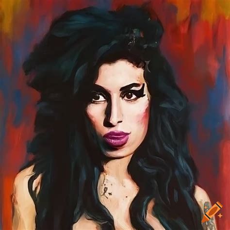 Monet Painting Of Amy Winehouse