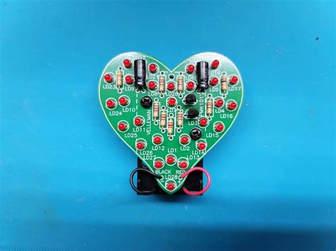 Flashing Led Heart Kit Savage Circuits