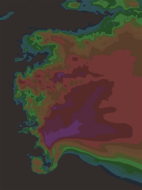 Plan View Updraft In A Hypothetical Supercell Simulation