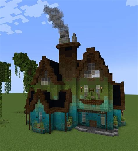 Gradient Minecraft House