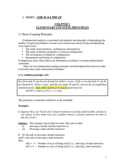 Discrete Mathematics Pdf Combinatorics Permutation