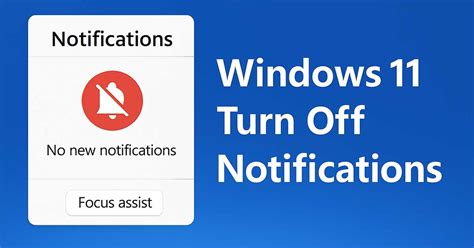 Windows 11 Turn Off Notifications Easy & Fast Fix (2025)
