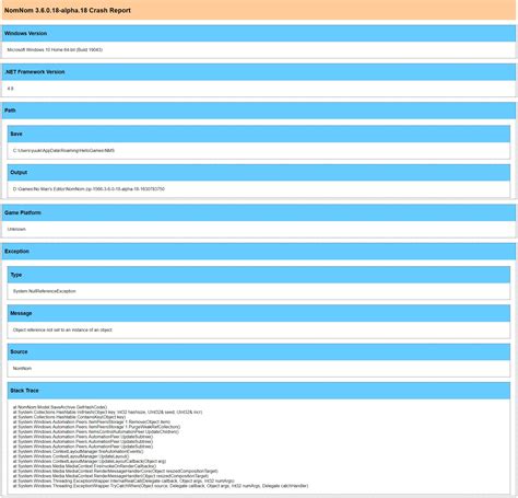 NomNom Is Really Buggy Bug Issue Zencq NomNom GitHub