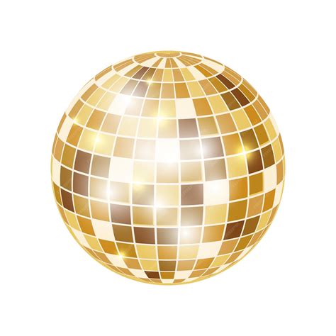 Ilustración Aislada De Bola De Discoteca Diseño De Espejo Brillante De