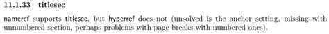 sectioning impossible to nameref appendix sections tex latex