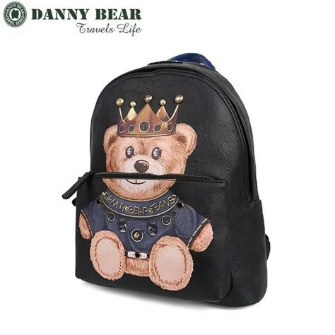 Danny Bear Jeans Series King Of Bear Backpack Lazada