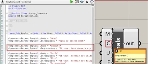 Script C Component Doesnt Show Inport Name And Descriptions Grasshopper Developer Mcneel Forum