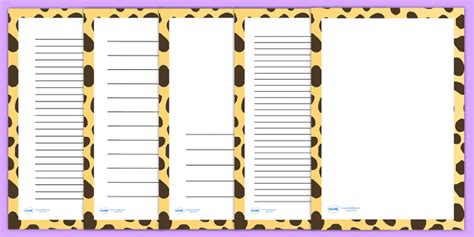 Cheetah Print Border