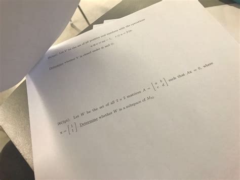 Solved Let W Be The Set Of All 2 Times 2 Matrices A A B Chegg Com