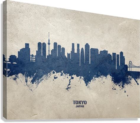 Tokyo Japan Skyline By Michael Tompsett Wall Art