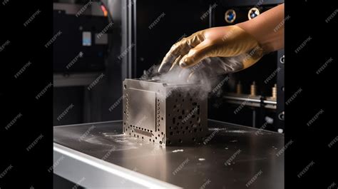 Premium Ai Image Futuristic 3d Printer Technology Generative Ai