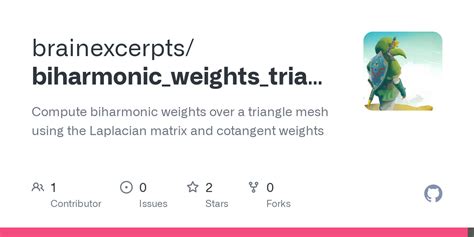 GitHub Brainexcerpts Biharmonic Weights Triangle Mesh Compute Biharmonic Weights Over A