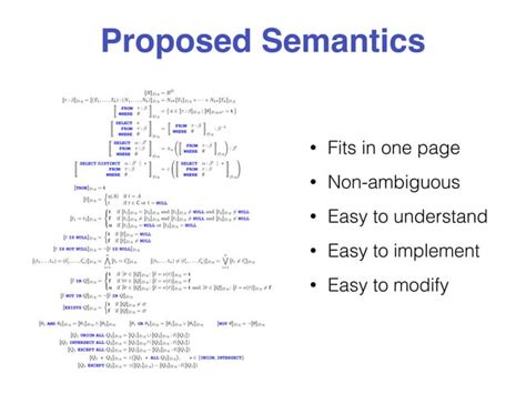 Formal Semantics Of Sql And Cypher Ppt