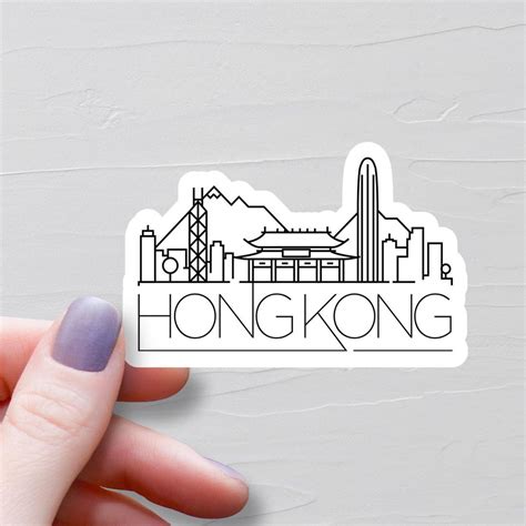 Hong Kong Sticker Vinyl Travel Stickers Landmarks Tourism T