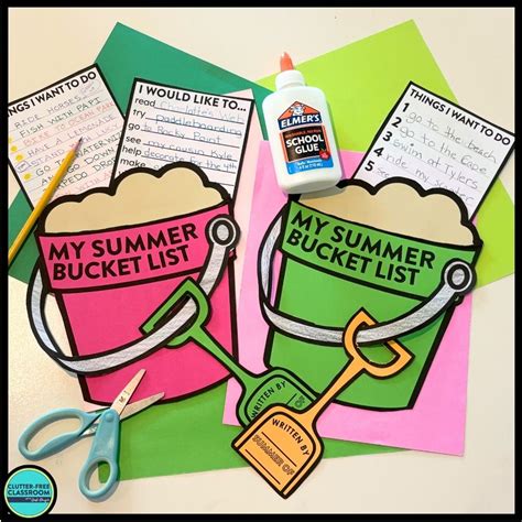 Summer Bucket List Craft For Elementary Students Teaching With Jodi Durgin And Company