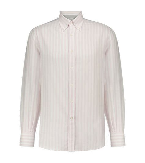 Brunello Cucinelli Striped Long Sleeved Shirt Brunello Cucinelli