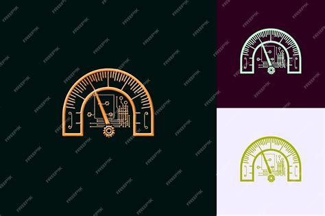 Png Protractor With A Technical Design Featuring A Protractor An
