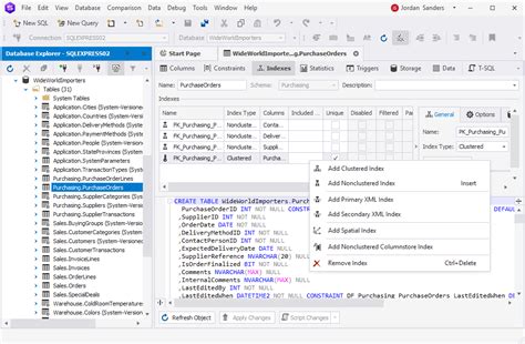SQL Index Explanation Creation And Management