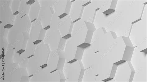 Abstract Hexagon Geometric Surface Loop A Light Bright Clean Minimal