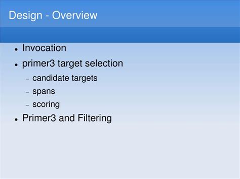 PPT Batch Primer Design PowerPoint Presentation Free Download ID