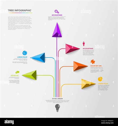 Tree Infographics Template With Six Diversity Options Multipurpose Infographic Template With