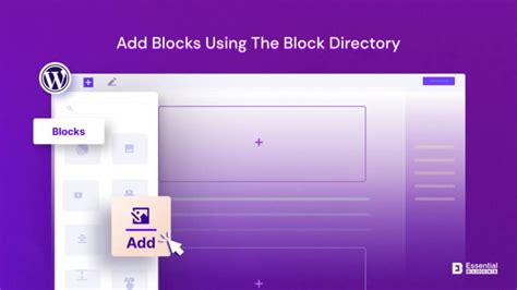 How To Add Blocks Using The Block Directory Essential Blocks