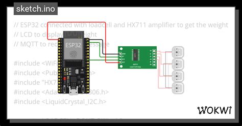 50 Kg Load Cell Esp32 Copy Wokwi Esp32 Stm32 Arduino Simulator