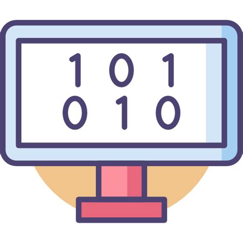 Binary Code Flaticons Lineal Color Icon