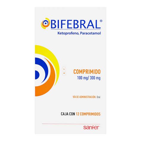 Bifebral 300mg100mg Con 12 Tabletas Ketoprofenoparacetamol — Wecare