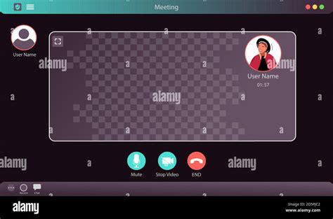 Zoom Interface Vector Illustration Video Call Interface Meeting App Zoom Interface Vector Illustration Video Call Interface Meeting App