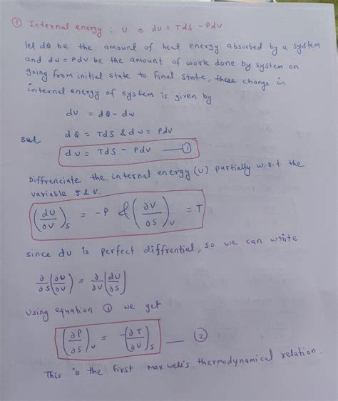 Solved Derive The Four Maxwell Relations Shown In Table Maxwell