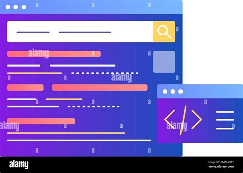 Website Seo Optimization Icon Vector Html Code Computer Software