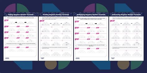 Negative Number Pyramid Pack Teacher Made Twinkl